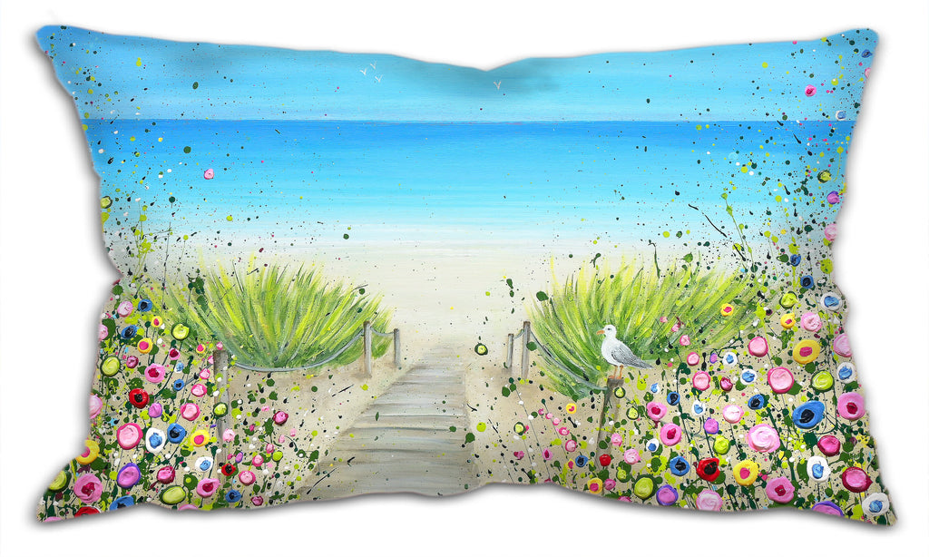 Pathway To Paradise CUSHION – Jo Gough Art